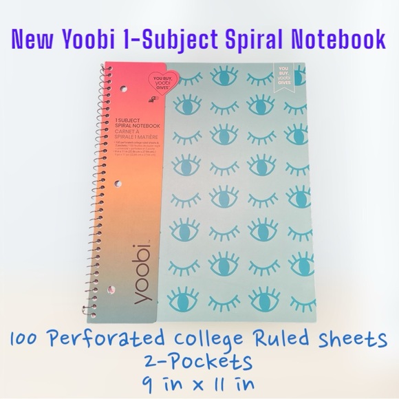 Yoobi | Office | New Yoobi Winky Eye Notebook | Poshmark